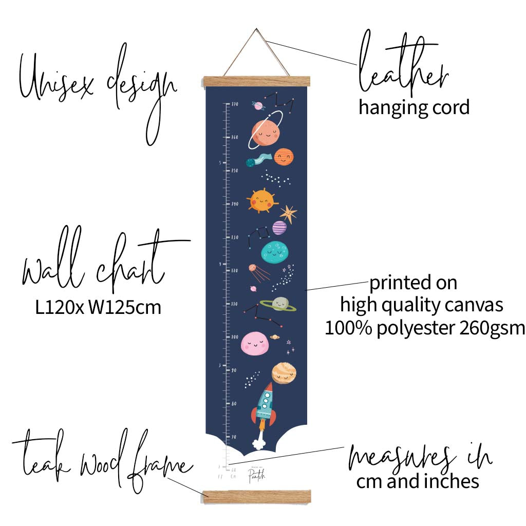 Space Height Chart for Kids – Made By Paatch